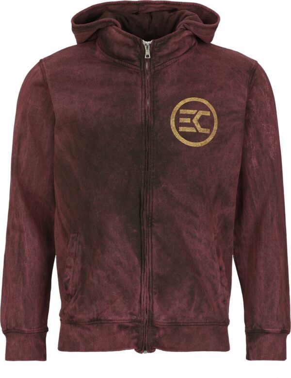 Electric Callboy Hoodie Jacket All Night Long S to XL for Men rust
